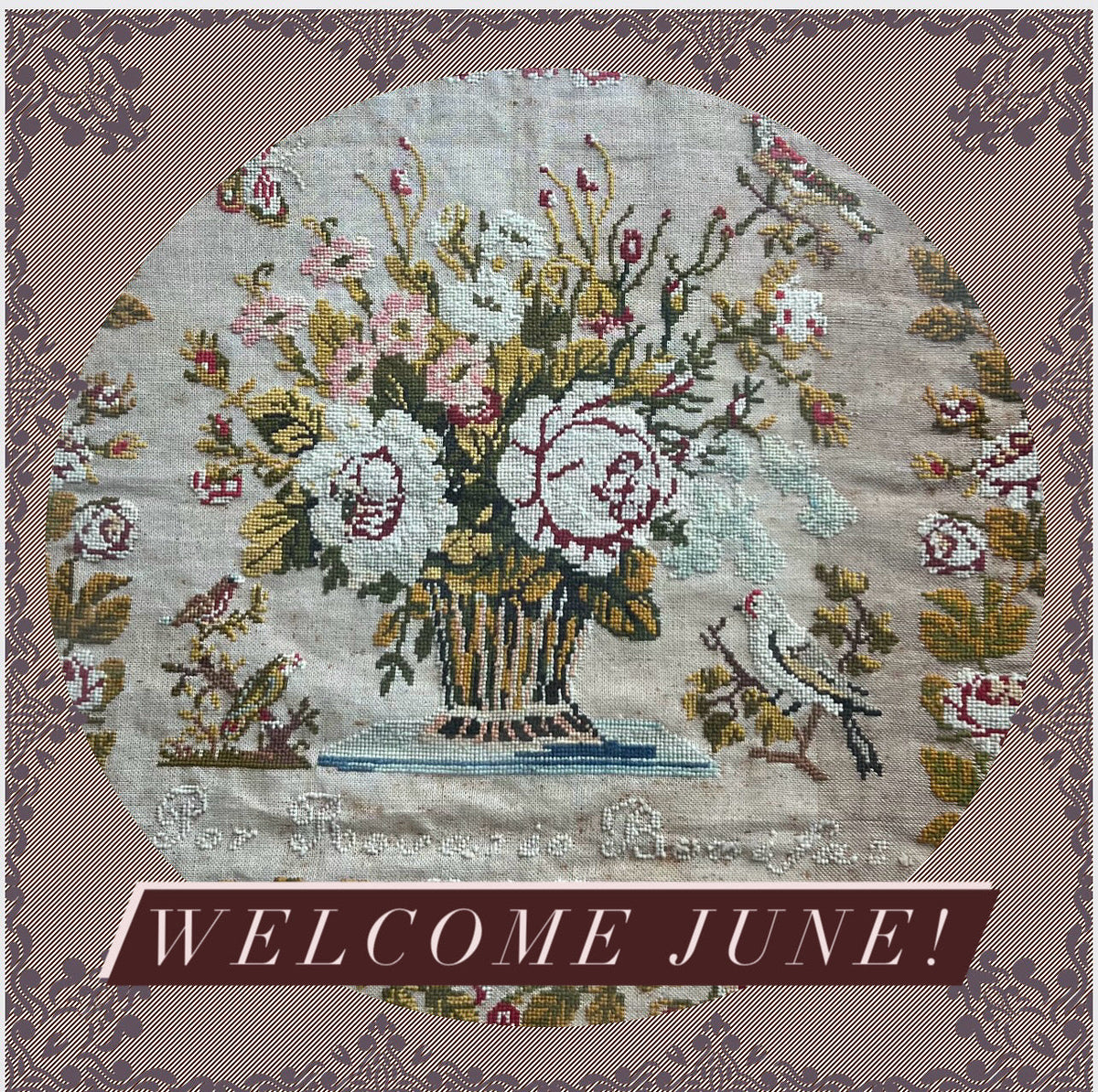 Hello June – Victorian Rose Needlearts